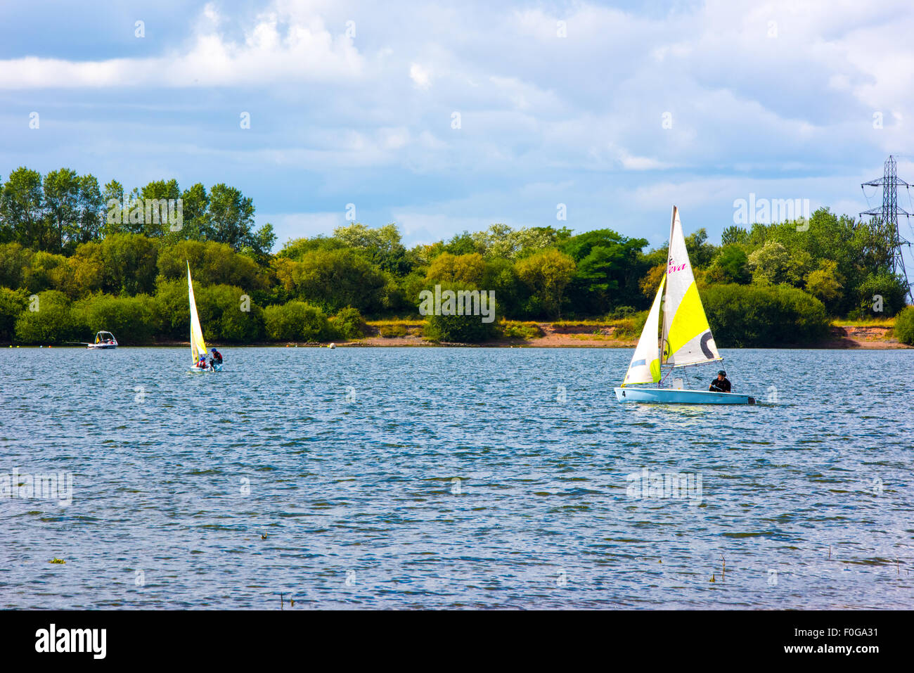 People sailing on the Reservoir at Chasewater Country Park lichfield ...