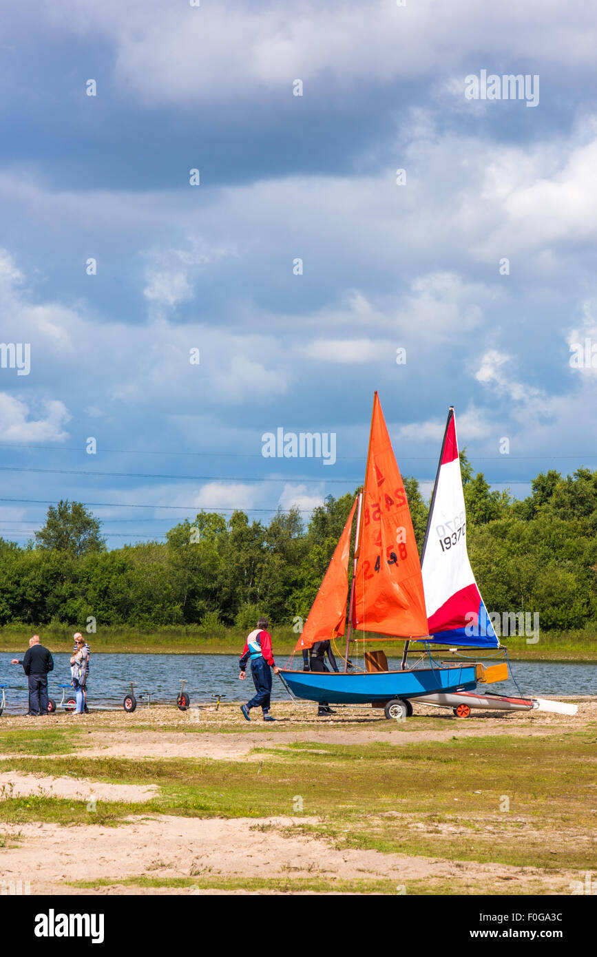 People sailing on the Reservoir at Chasewater Country Park lichfield ...