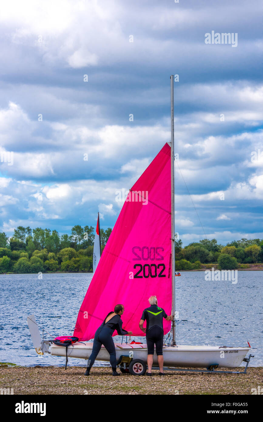 People sailing on the Reservoir at Chasewater Country Park lichfield ...