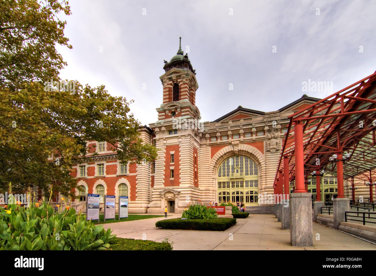 Main entrance of Ellis Island Stock Photo - Alamy