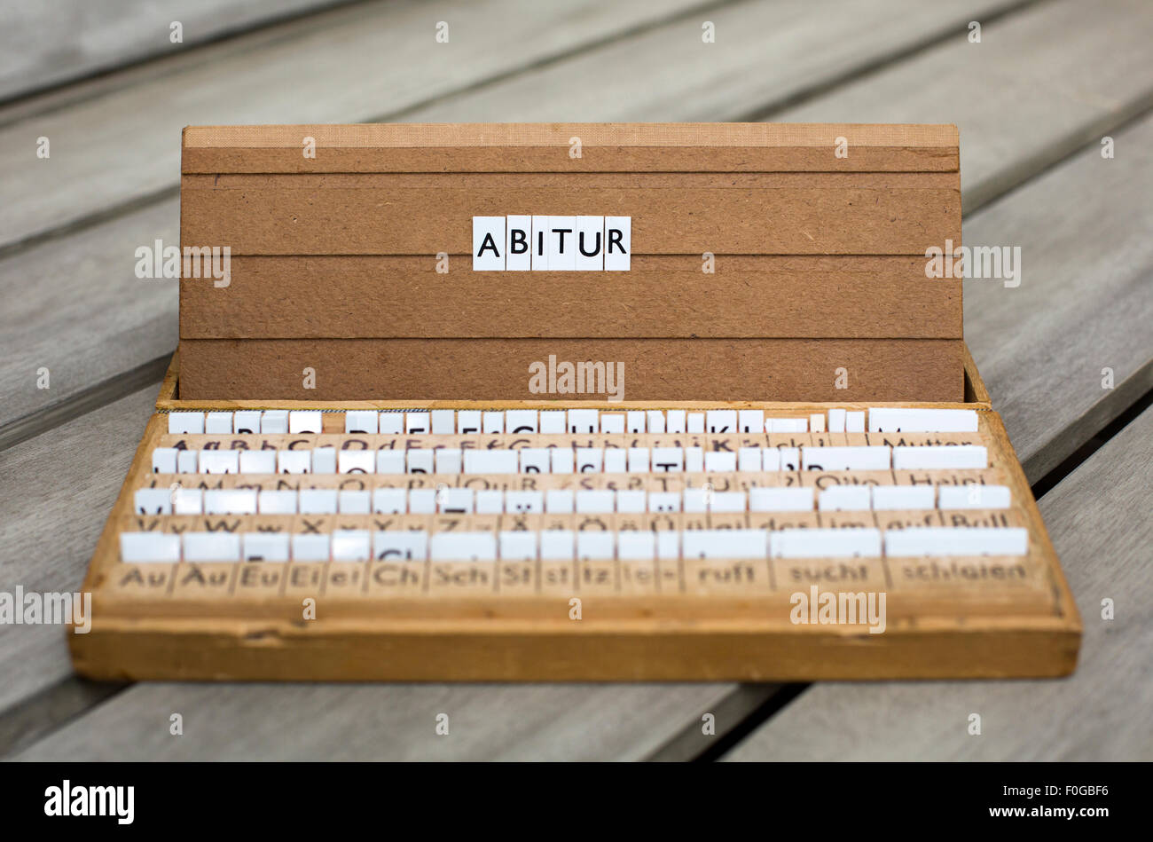 a letterbox with the german word: " Abitur" (high school graduation ...