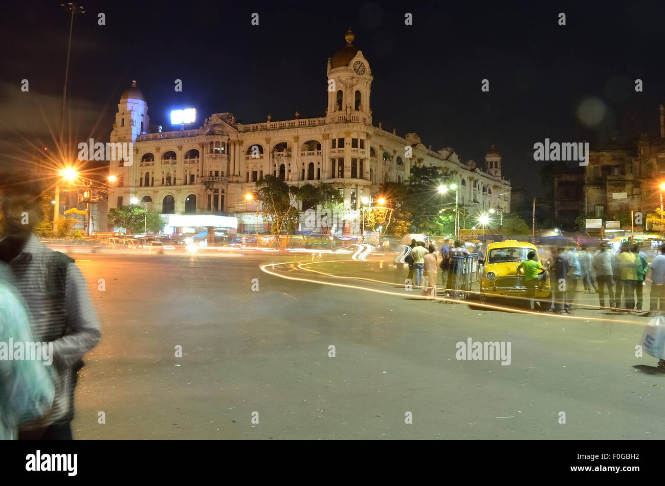 Kolkata night lane hi-res stock photography and images - Alamy