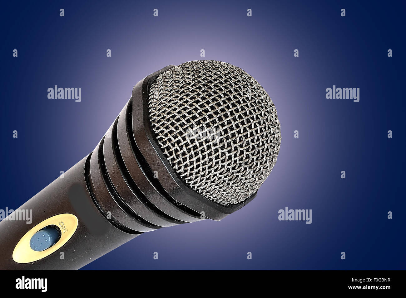 Blue microphone hi-res stock photography and images - Alamy