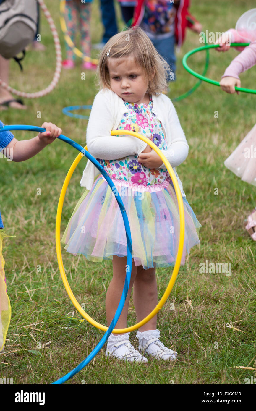 young girl holding hula hoop dressed as fairy at the New Forest Fairy ...