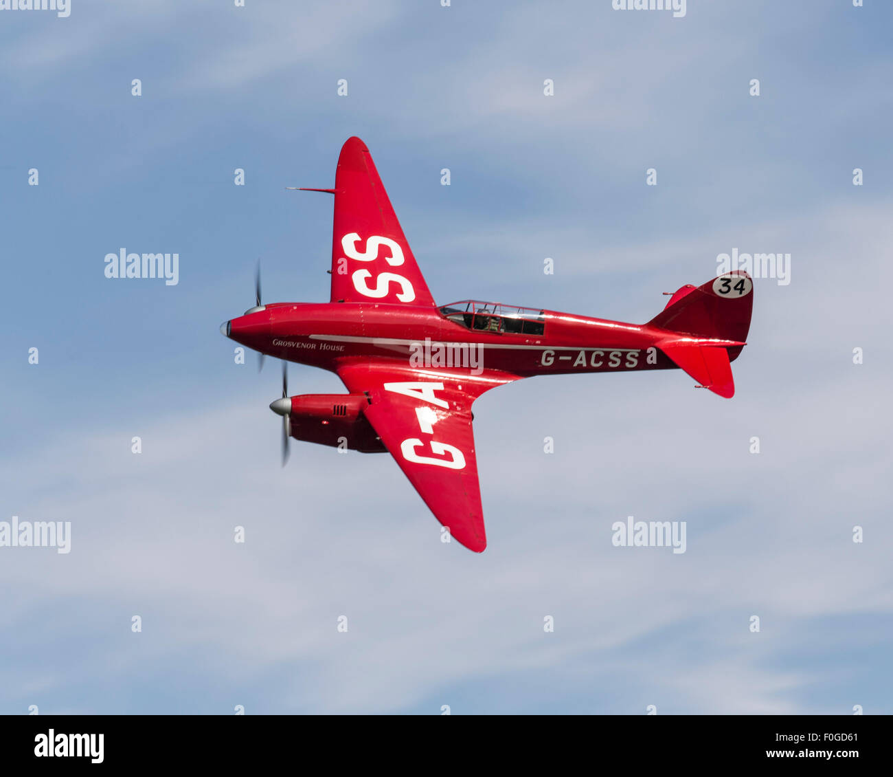 Restored De Havilland DH88 "Comet Racer" G-ACSS "Grosvenor House ...