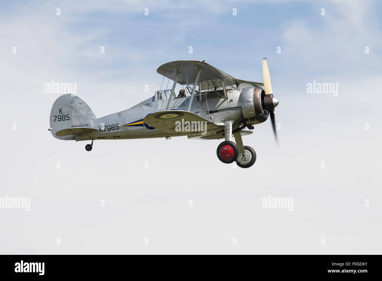 Gloster Gladiator flying at Shuttleworth Trust air show Stock Photo - Alamy