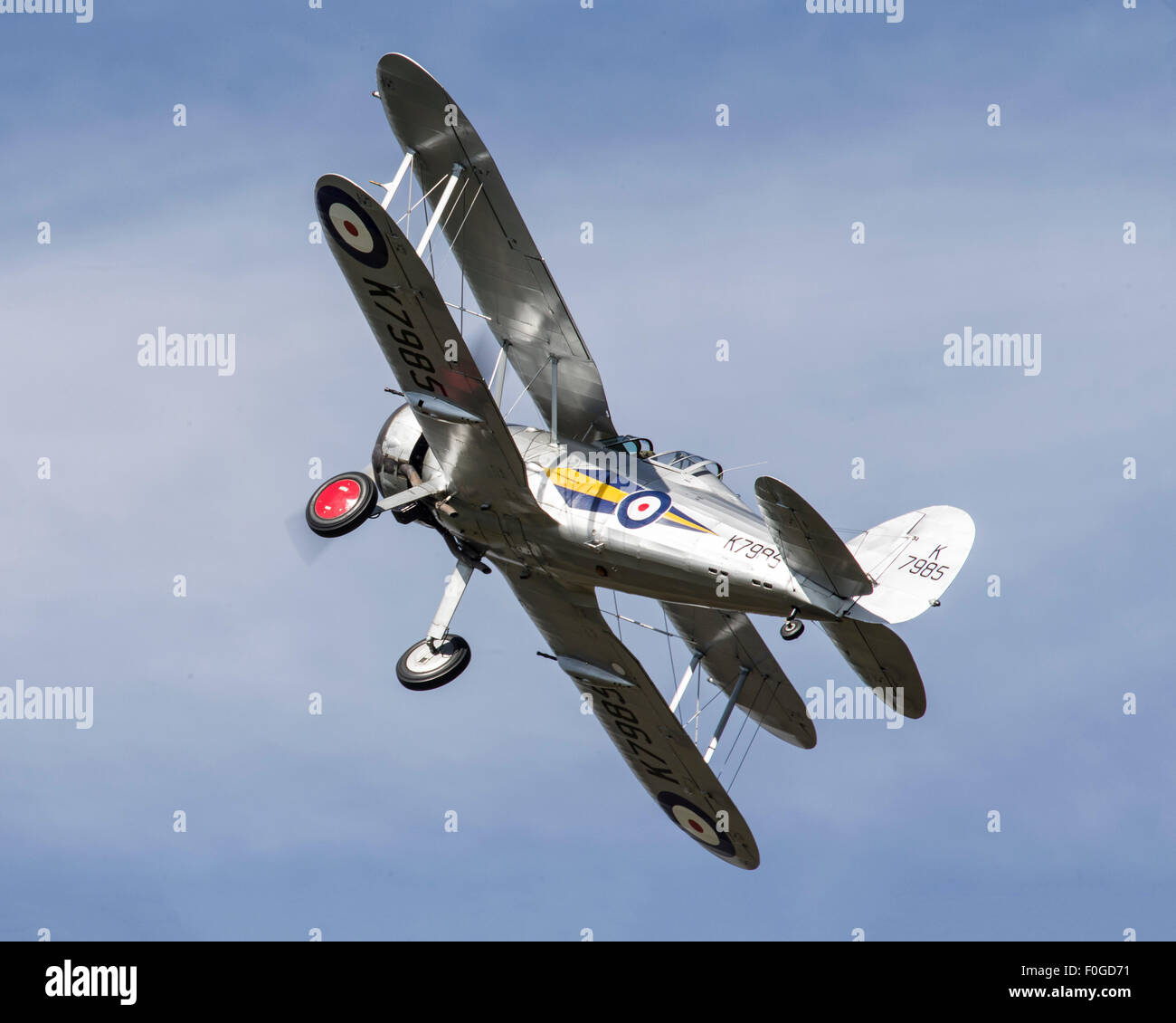 Gloster Gladiator flying at Shuttleworth Trust air show Stock Photo - Alamy