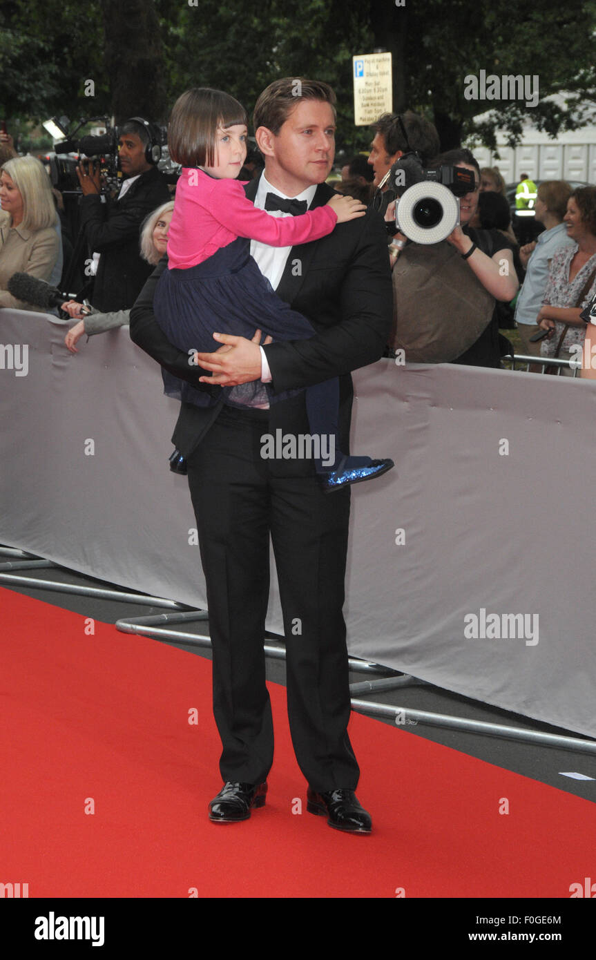 London,UK,11 August 2015,Allen Leech with on-screen daughter Fifi Hart ...