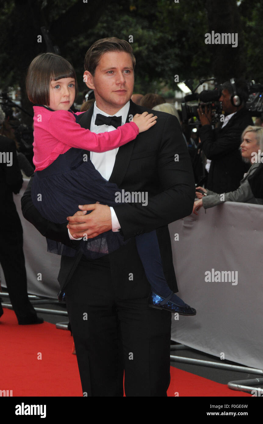 London,UK,11 August 2015,Allen Leech with on-screen daughter Fifi Hart ...