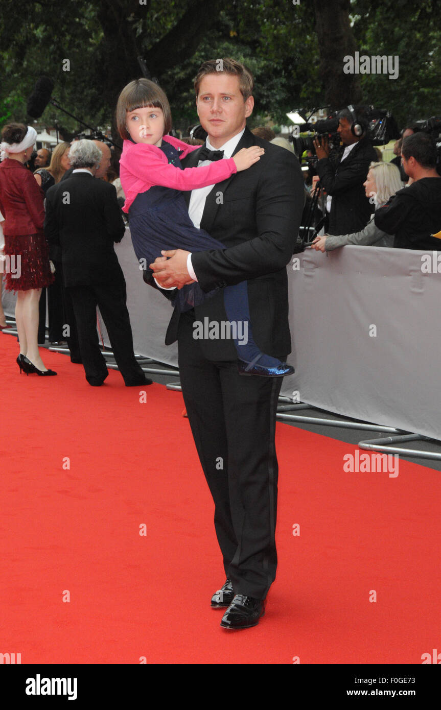 London,UK,11 August 2015,Allen Leech with on-screen daughter Fifi Hart ...