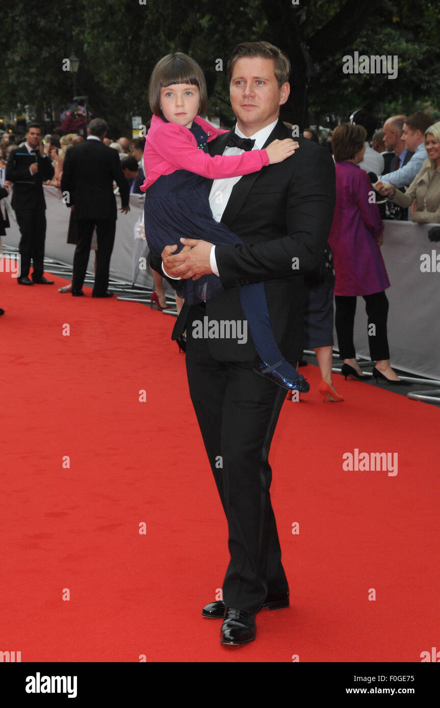 London,UK,11 August 2015,Allen Leech with on-screen daughter Fifi Hart ...