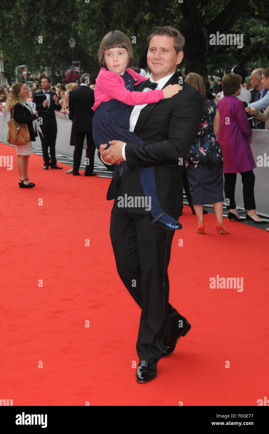 London,UK,11 August 2015,Allen Leech with on-screen daughter Fifi Hart ...