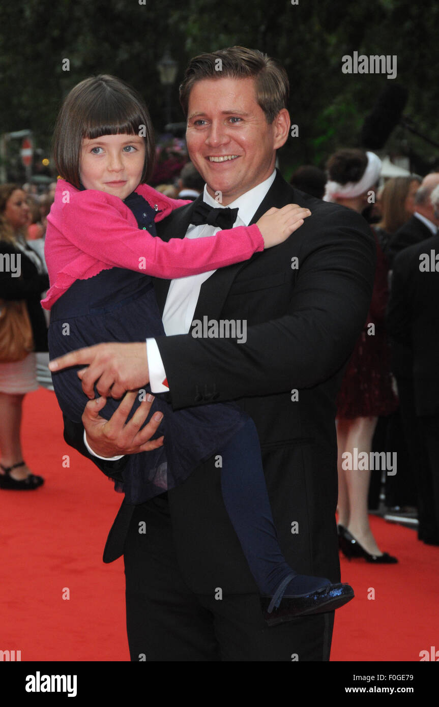 London,UK,11 August 2015,Allen Leech with on-screen daughter Fifi Hart ...