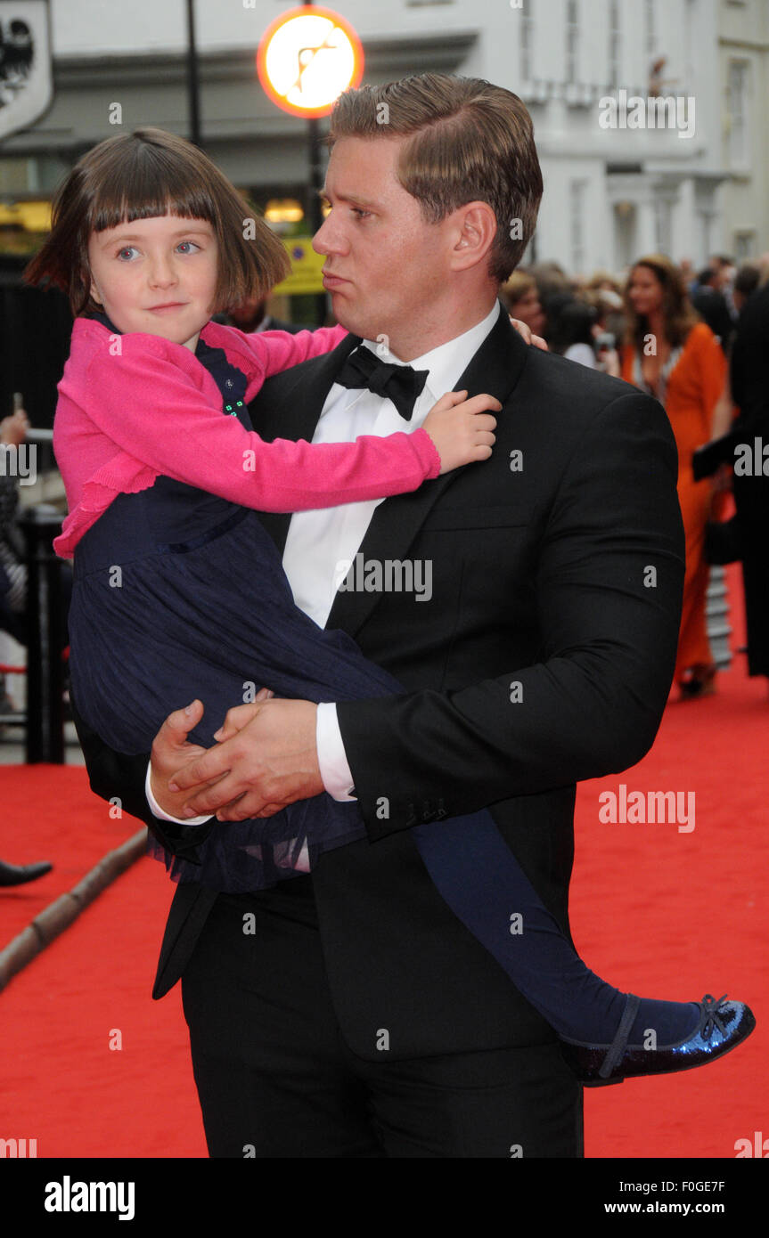 London,UK,11 August 2015,Allen Leech with on-screen daughter Fifi Hart ...