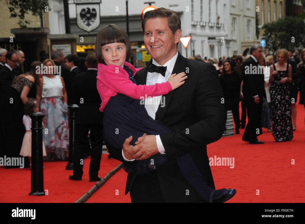 London,UK,11 August 2015,Allen Leech with on-screen daughter Fifi Hart ...
