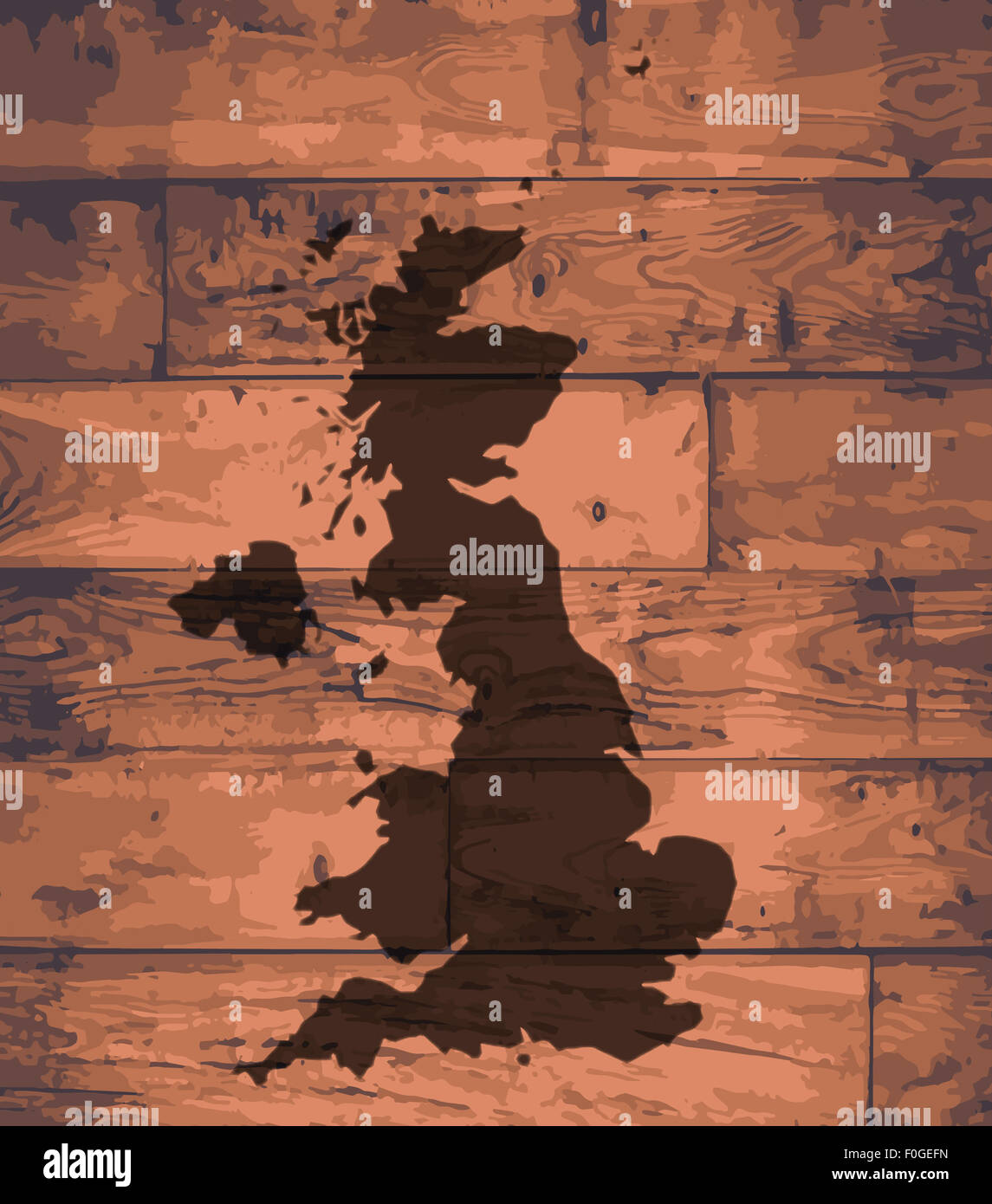 British isles map outline hi-res stock photography and images - Alamy