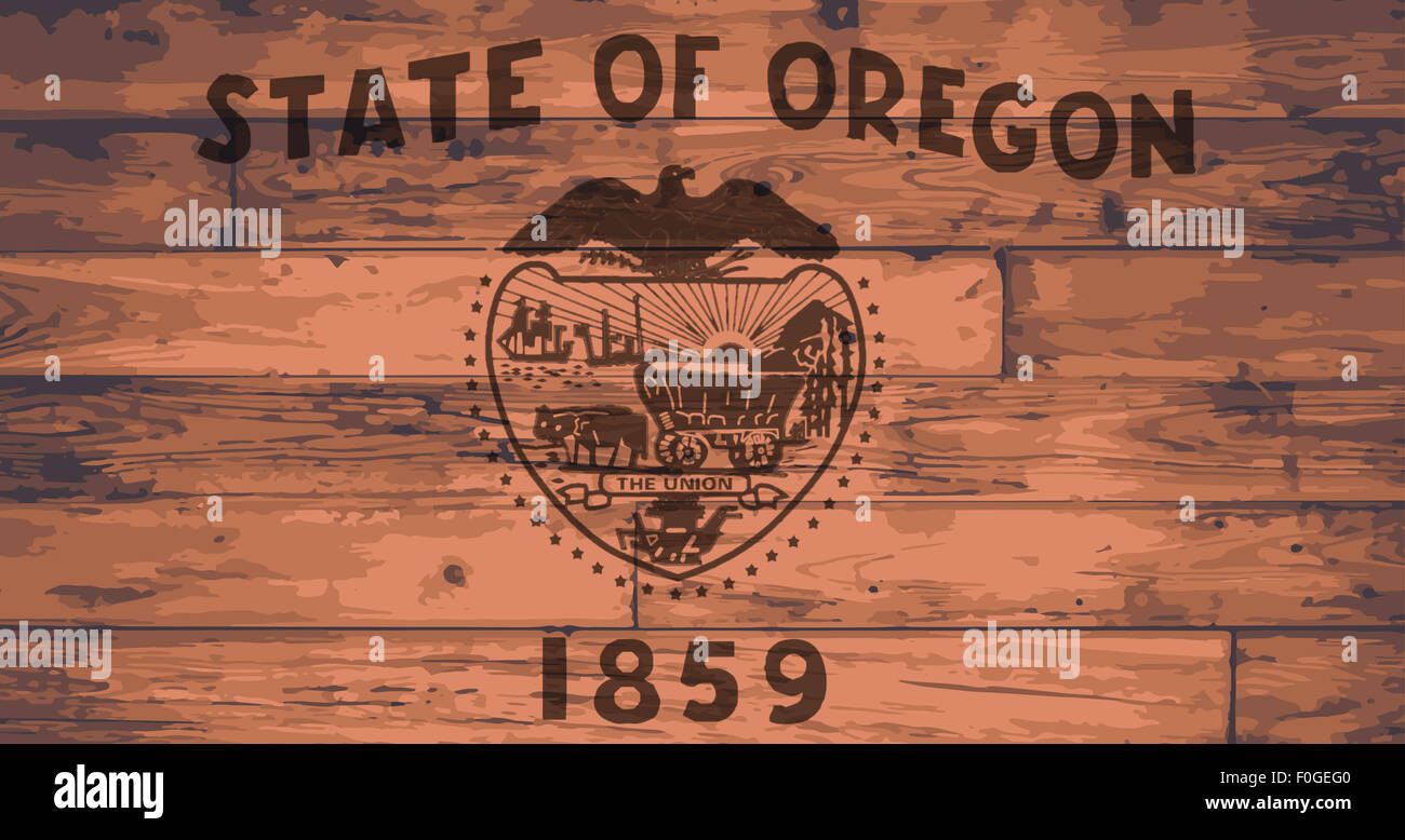 Oregon flag hi-res stock photography and images - Alamy