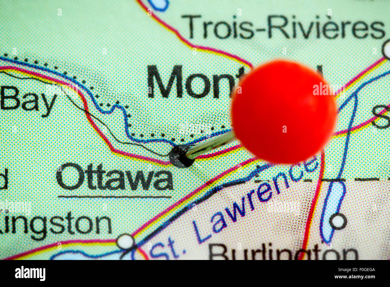 Map of canada with ottawa hi-res stock photography and images - Alamy