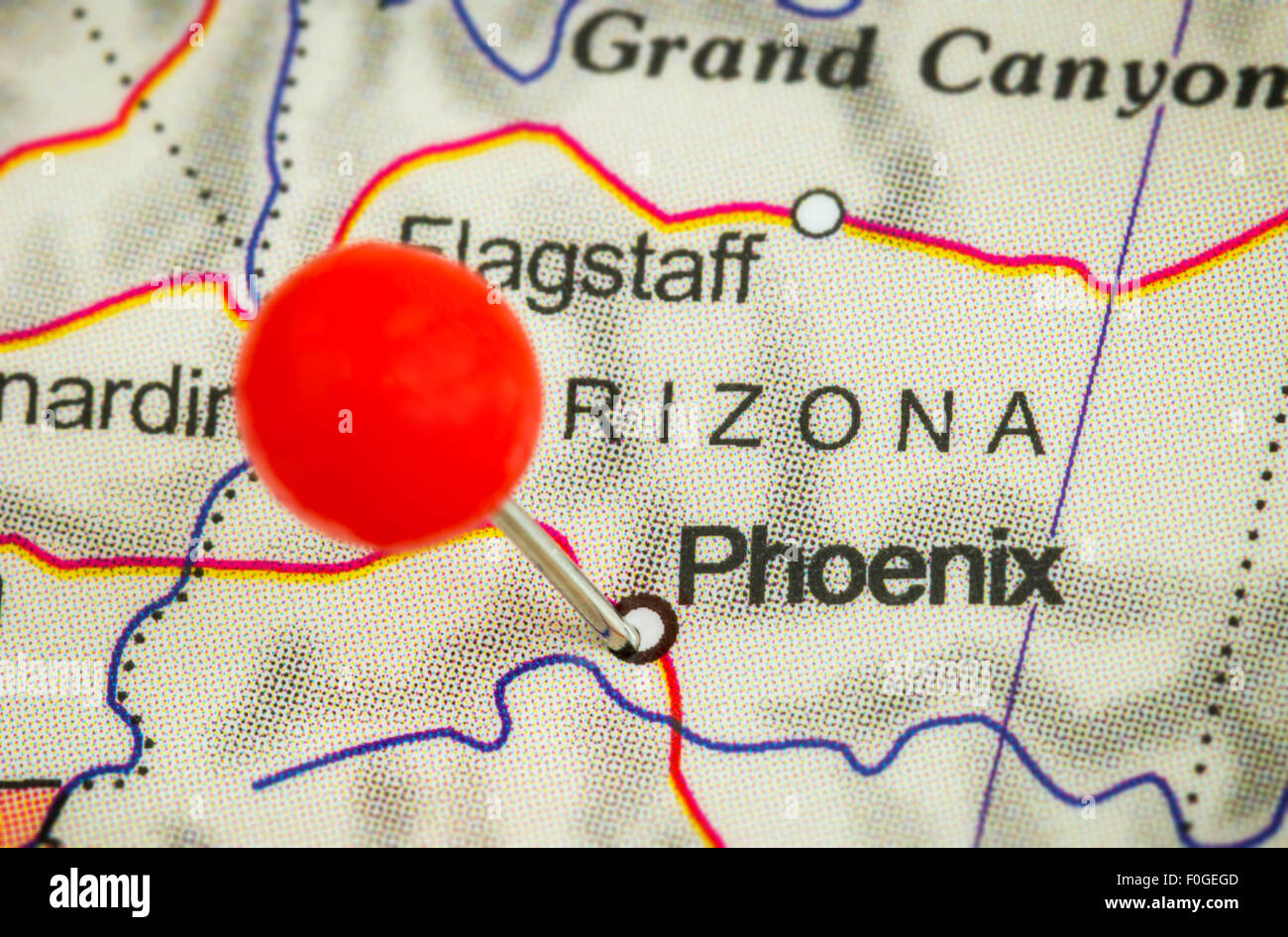 Map of phoenix hi-res stock photography and images - Alamy