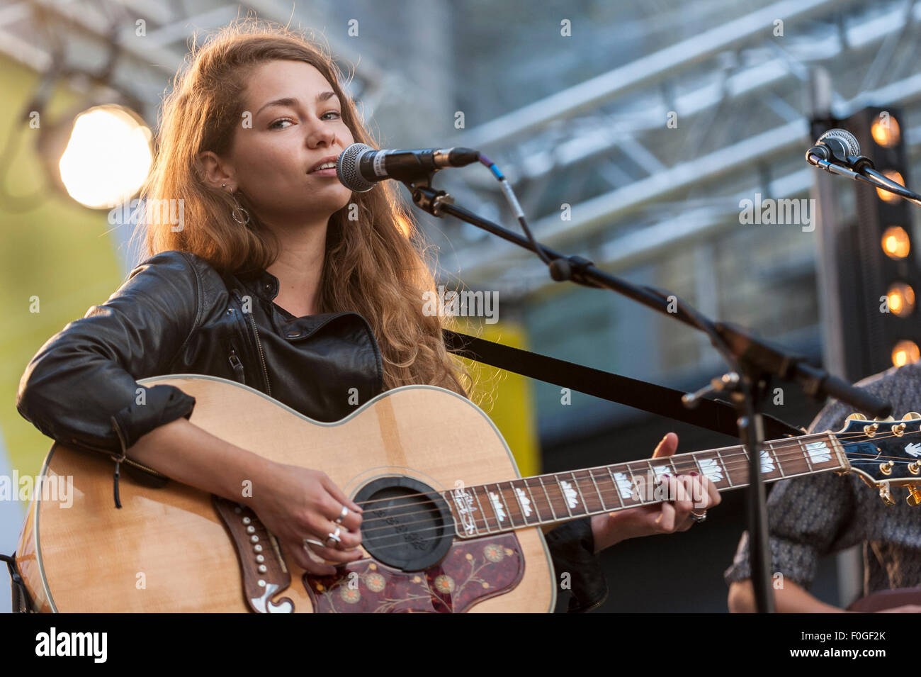 London, UK. 15 August 2015. Leah Mason, one of the UK's most talented ...