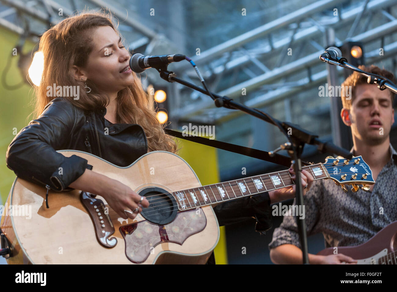 London, UK. 15 August 2015. Leah Mason, one of the UK's most talented ...