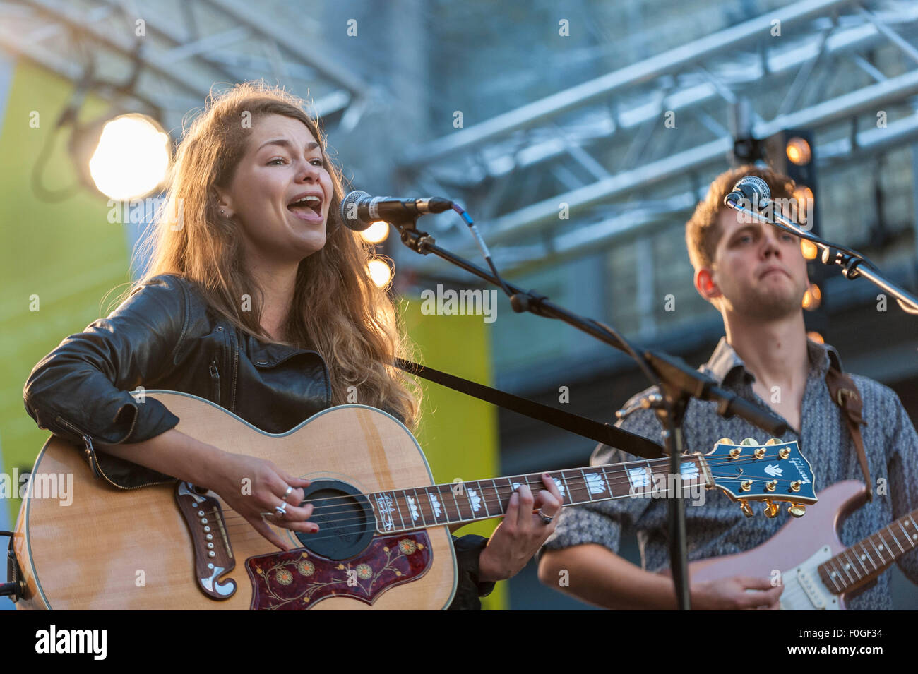 London, UK. 15 August 2015. Leah Mason, one of the UK's most talented ...