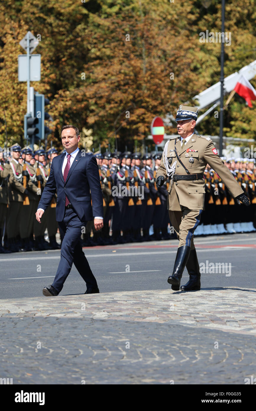 Polish President Andrzej Duda and Polish General Staff, General Mieczys ...
