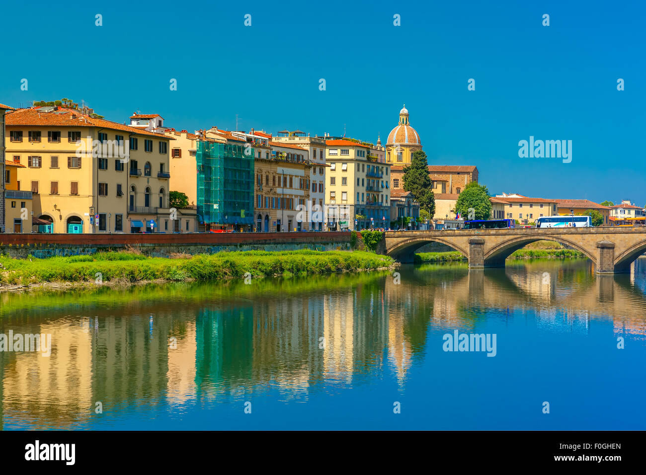 Quay of the river Arno in Florence, Italy Stock Photo - Alamy