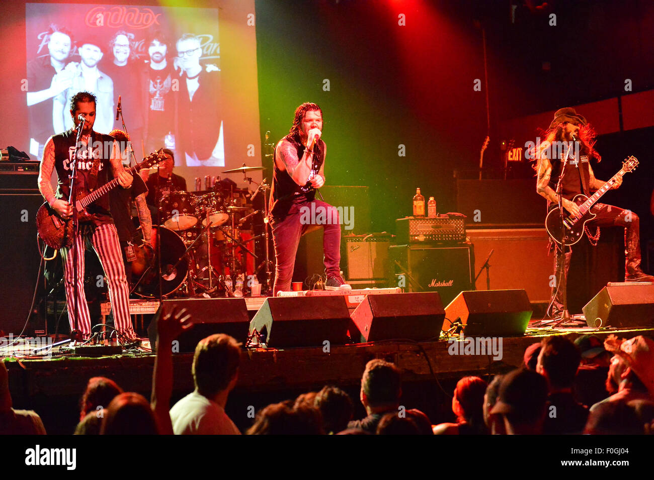 Rock band Saliva performs at Revolution Live Featuring: Dave Novotny ...