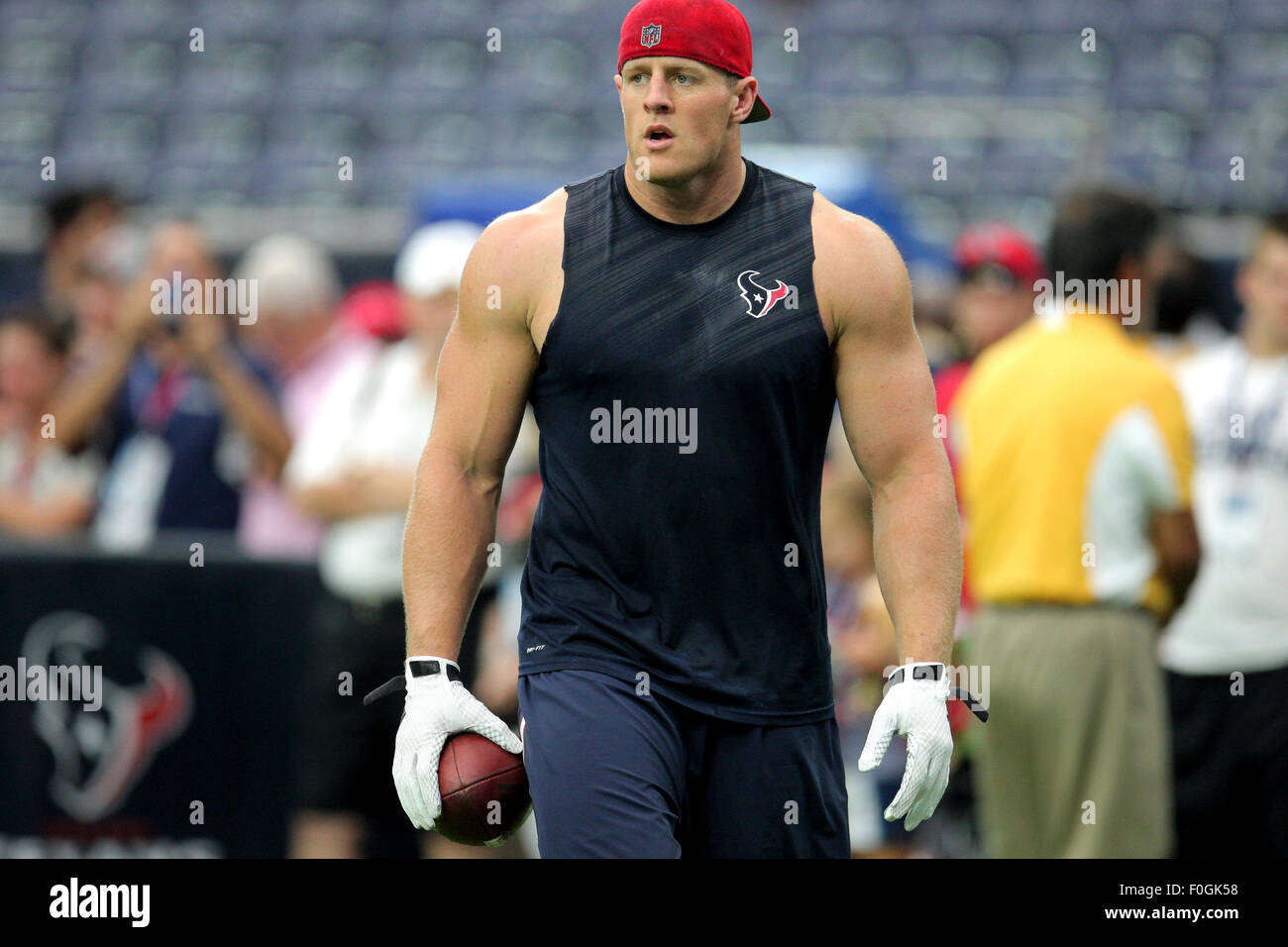 Houston, TX, USA. 15th Aug, 2015. Houston Texans defensive end J.J ...