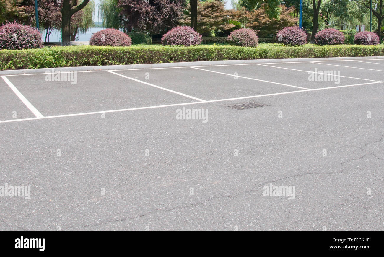 Empty parking tree hi-res stock photography and images - Alamy
