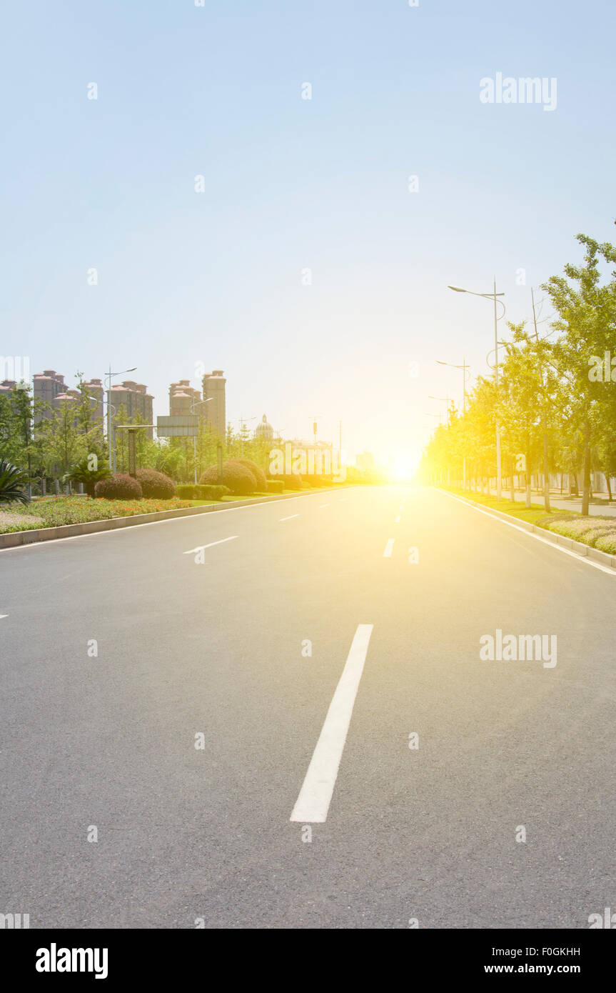 Building motion road sky hi-res stock photography and images - Alamy