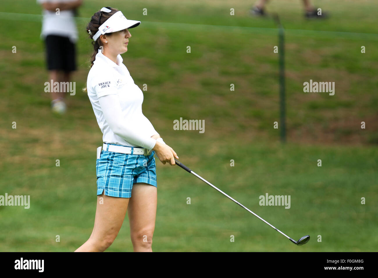 SANDRA GAL surveys her shot during the Portland Classic at the Columbia ...