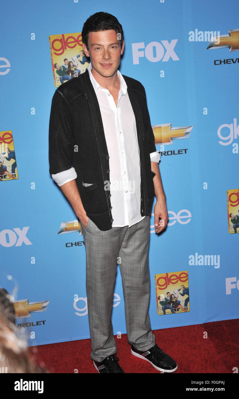 LOS ANGELES, CA - SEPTEMBER 7, 2010: "Glee" star Cory Monteith at the ...