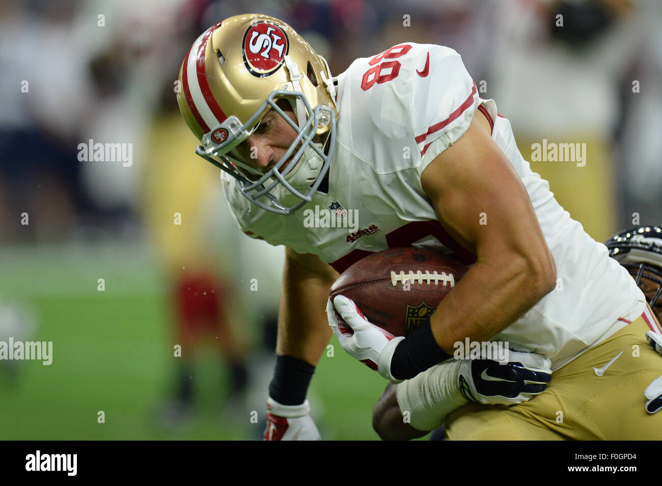Houston, Texas, USA. 15th Aug, 2015. San Francisco 49ers tight end ...
