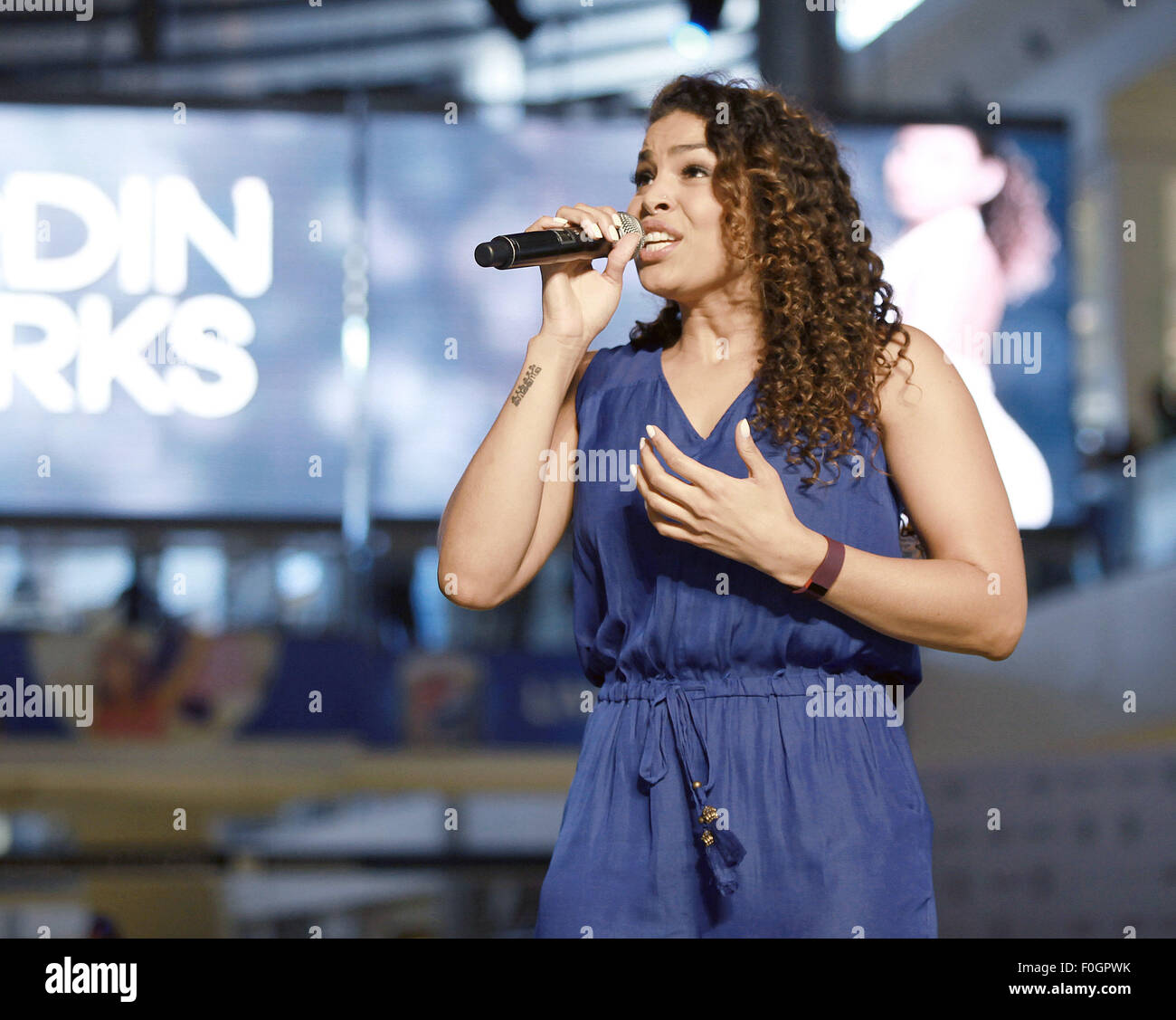 Las Vegas, Nevada, USA. 15th Aug, 2015. Singer Jordin Sparks performs ...