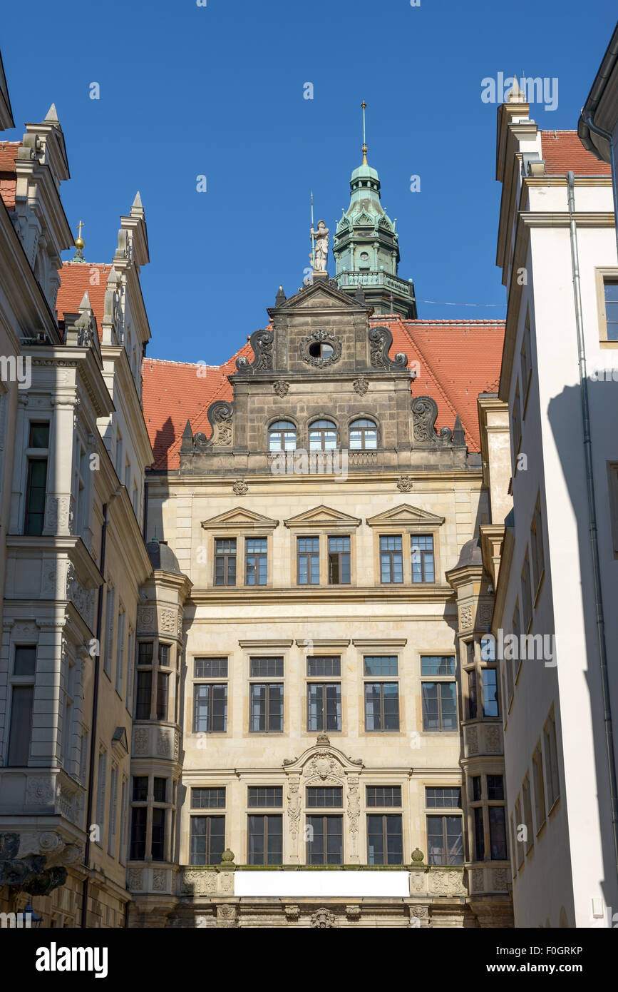 Building of George Gate in the end of Schloss Street in Dresden, Saxony ...