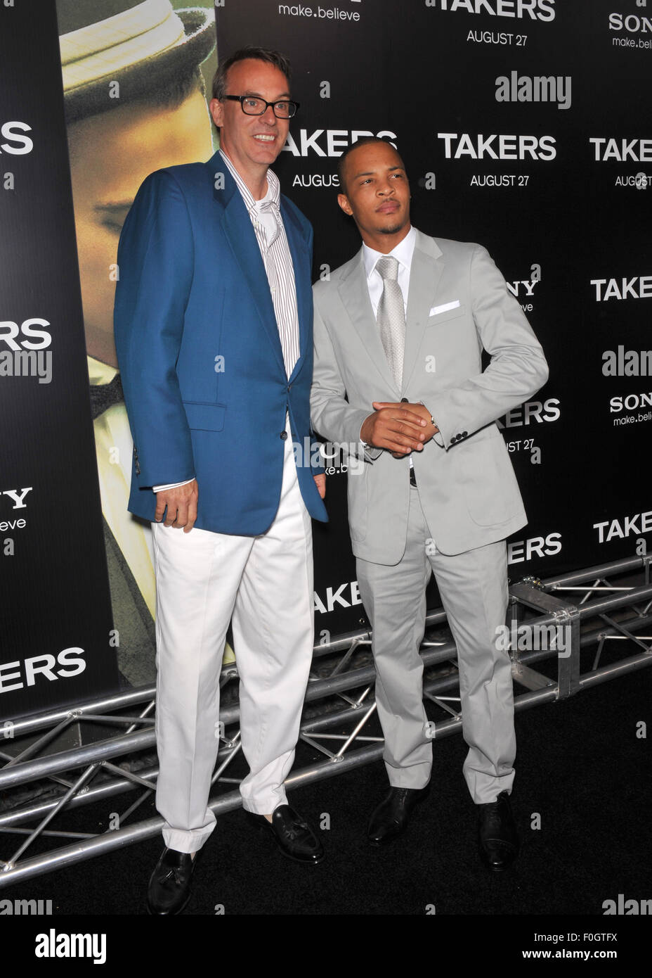 LOS ANGELES, CA - AUGUST 4, 2010: Tip "T.I." Harris & writer/director ...