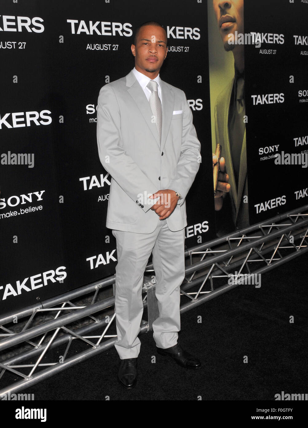 LOS ANGELES, CA - AUGUST 4, 2010: Tip "T.I." Harris at the world ...