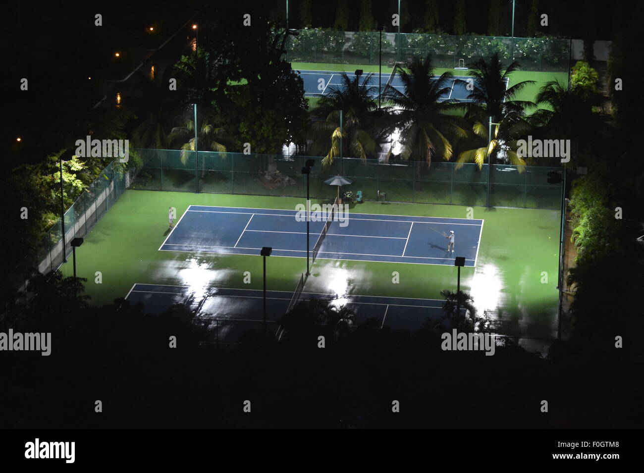 Tennis at night in Phnom Penh, Cambodia Stock Photo - Alamy