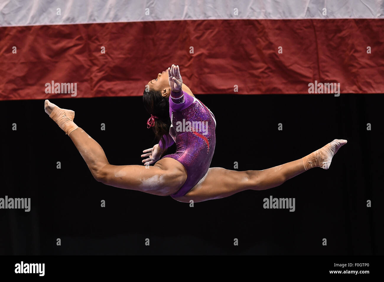 Indianapolis, Indiana, US. 15th Aug, 2015. Olympic champion GABRIELLE ...