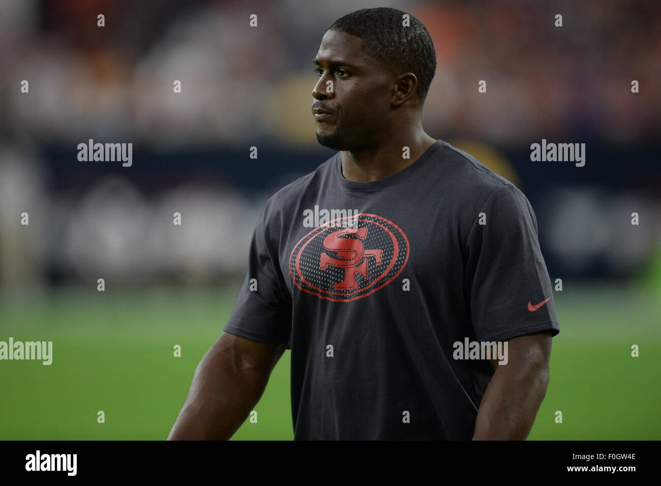 Houston, Texas, USA. 15th Aug, 2015. San Francisco 49ers running back ...