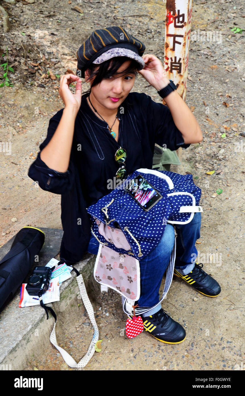 Thai women wearing cap Stock Photo - Alamy
