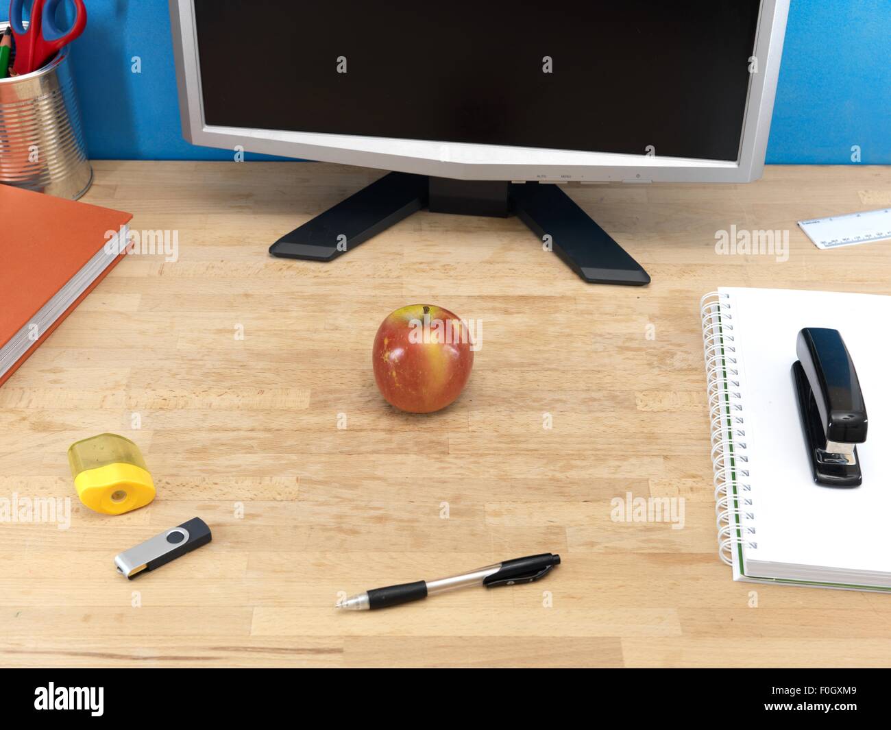 A close up shot of a work station Stock Photo - Alamy