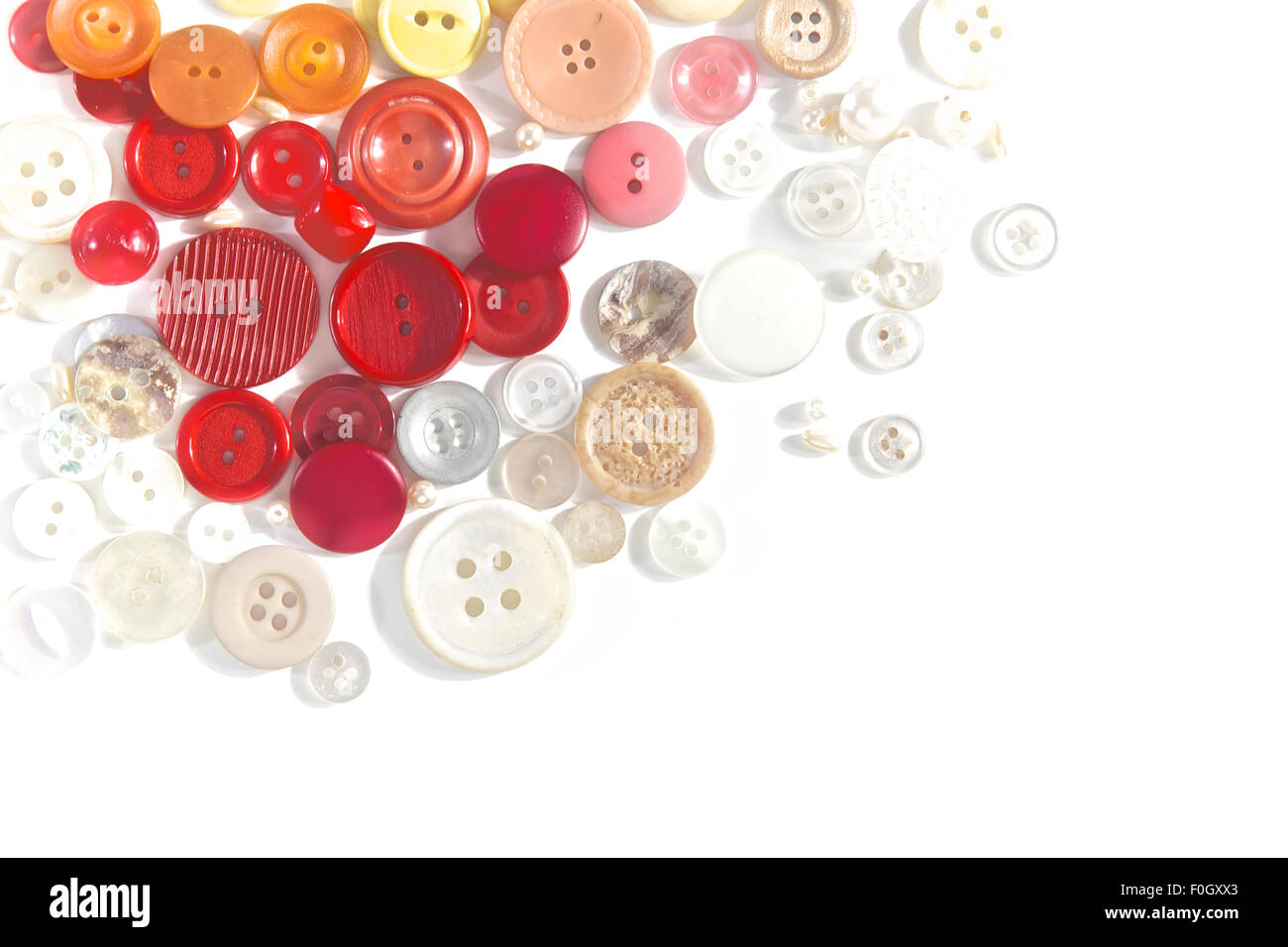 Buttons - isolated on a white background Stock Photo - Alamy