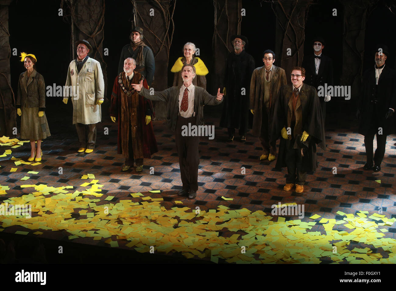 Closing night curtain Call for the Broadway musical The Visit at the ...