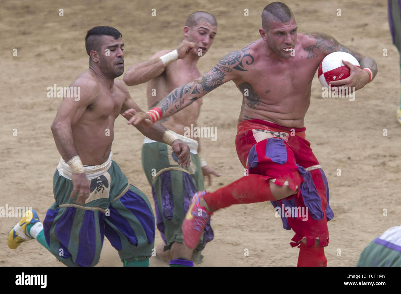 Calcio Fiorentino also known as 'Historic Football' is played out ...