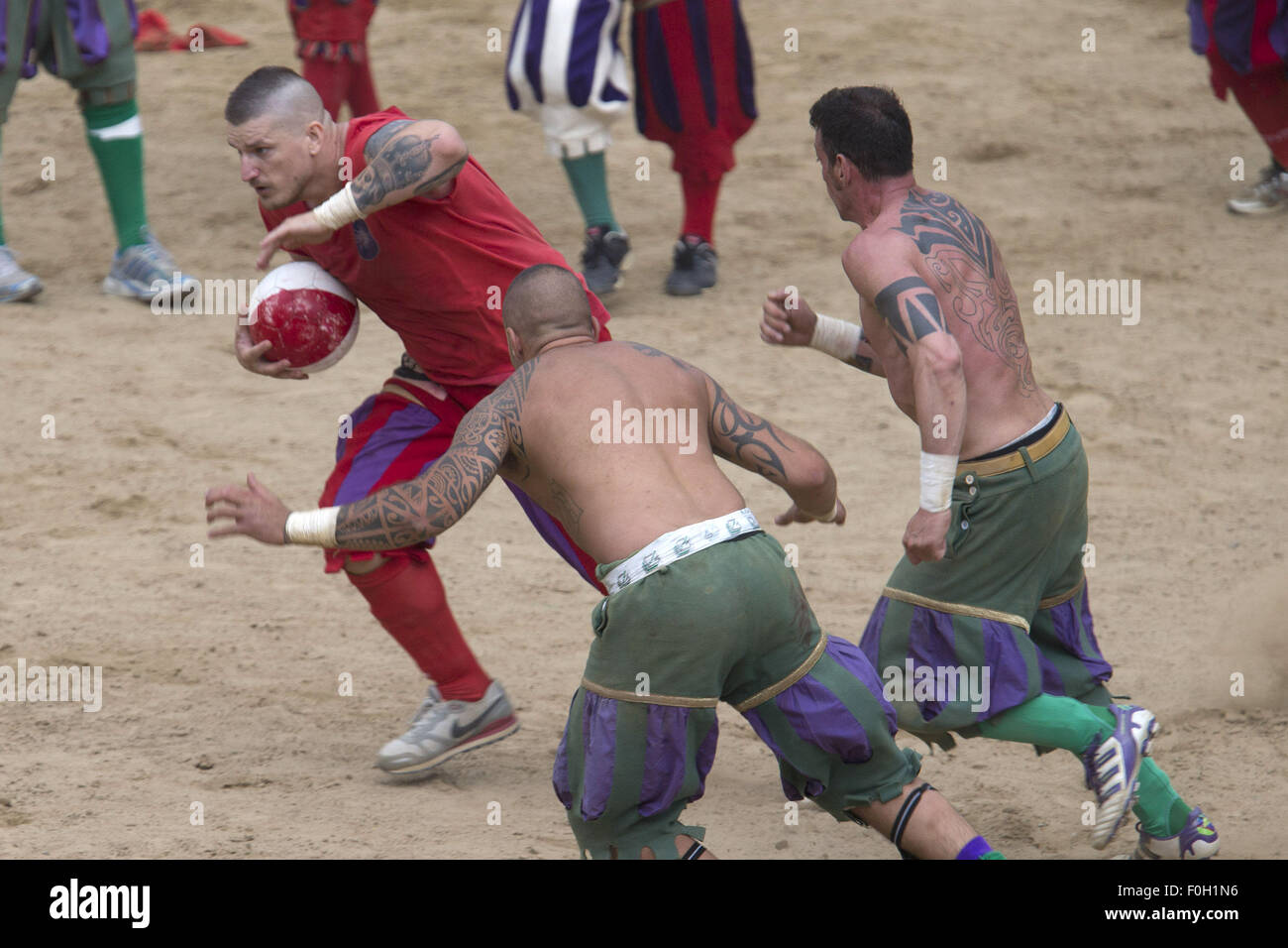 Calcio Fiorentino also known as 'Historic Football' is played out ...
