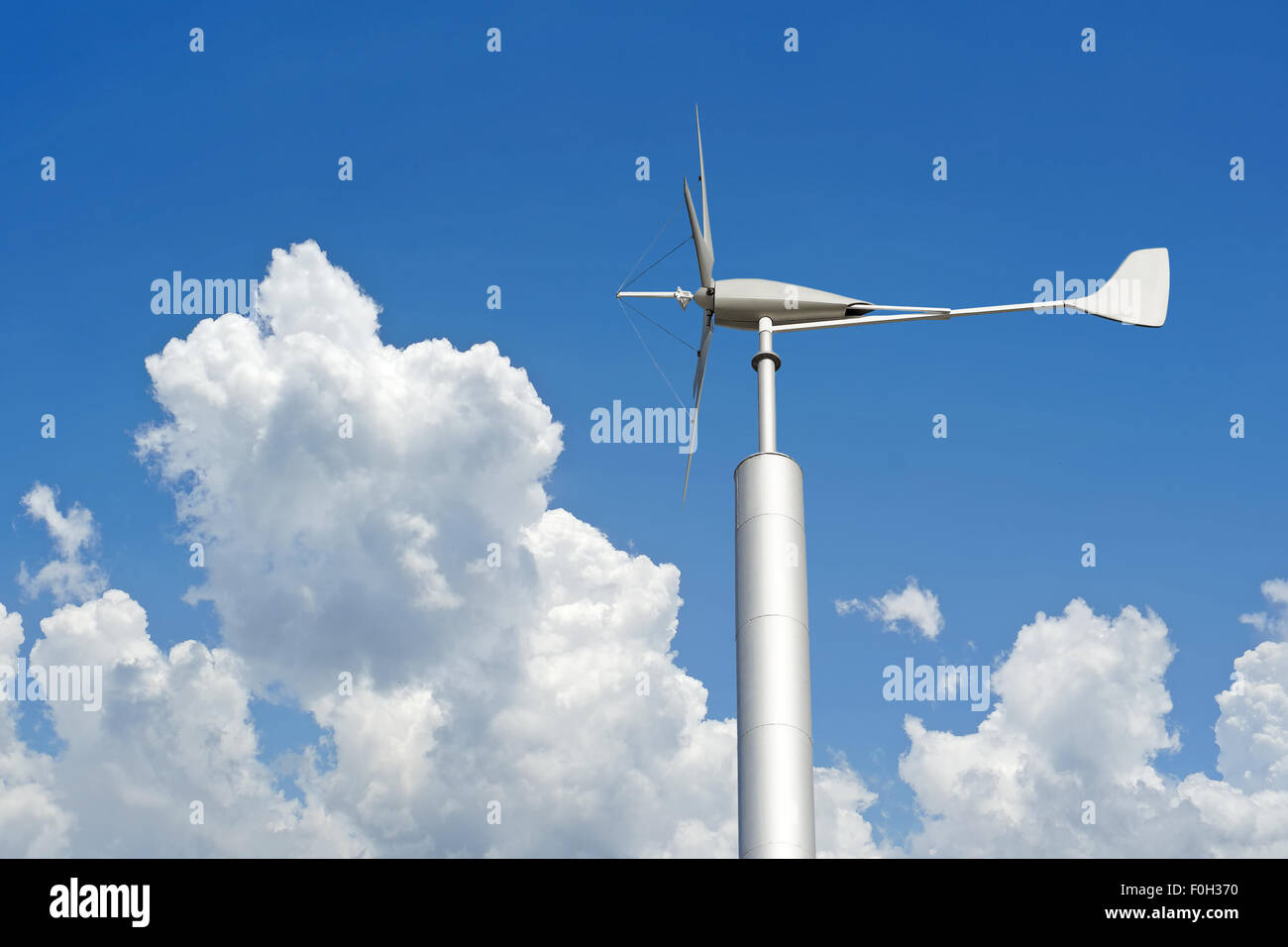 wind turbine for renewable energy with beautiful sky background Stock ...