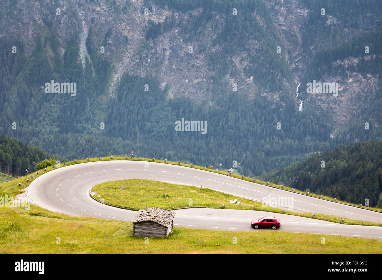 Alpine road, Eastern Alps Stock Photo - Alamy